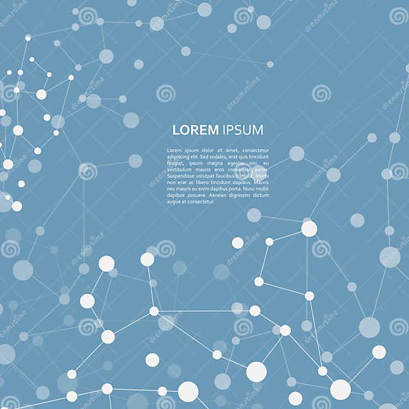 Molecule Structure Vector Background. Vector Abstract Science Background with Place for Text ...