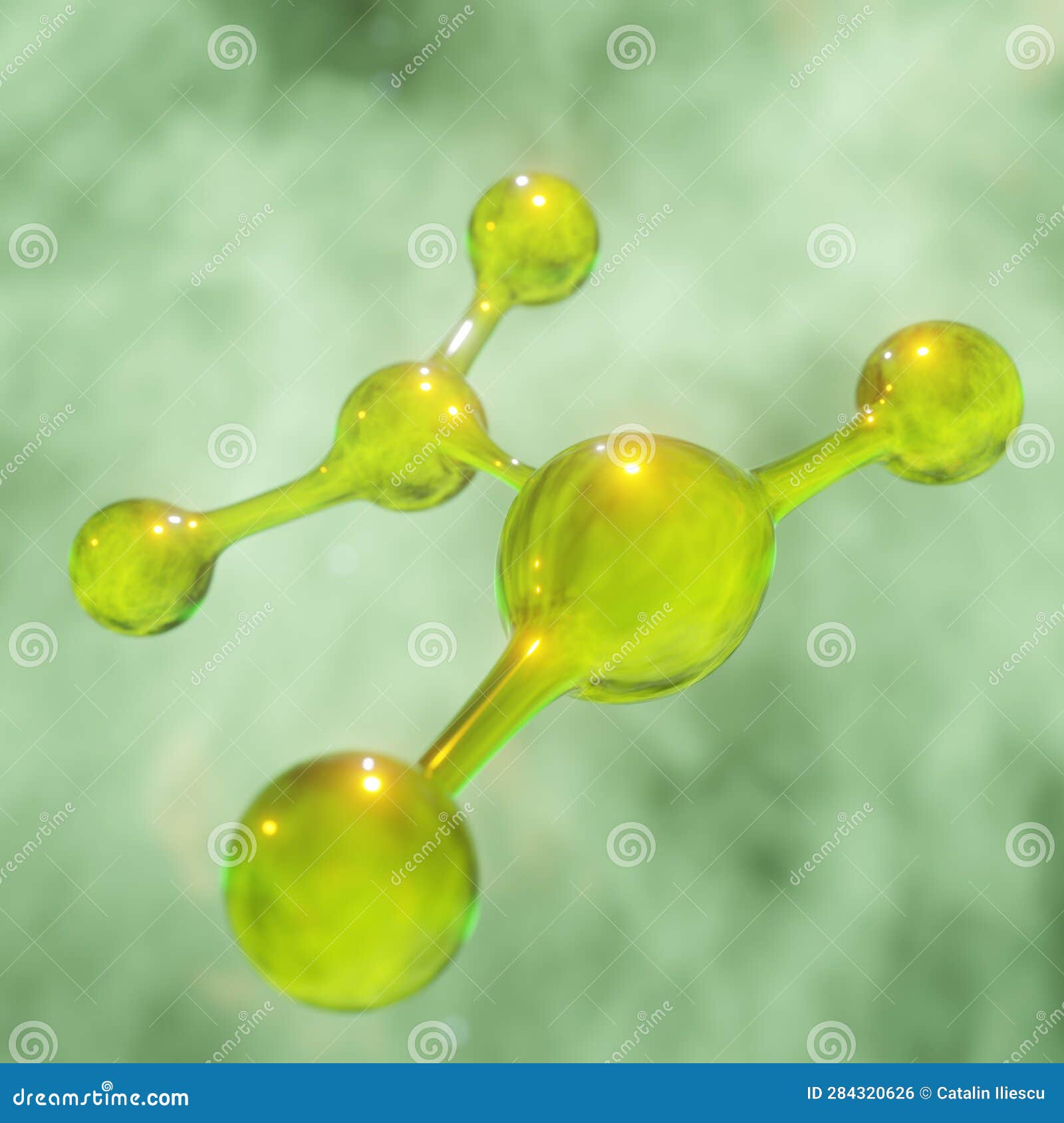 Structure Of Water Molecule. Cartoon Vector Illustration ...