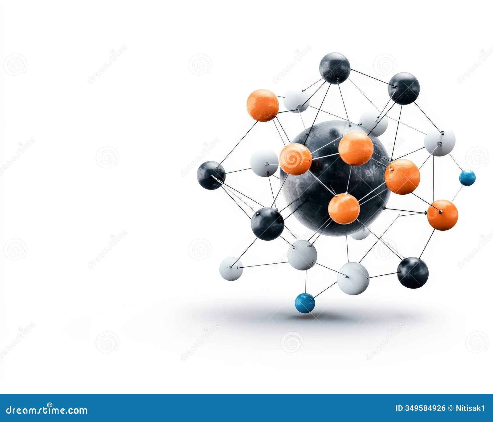 Molecule Structure On White Background Stock Photography ...