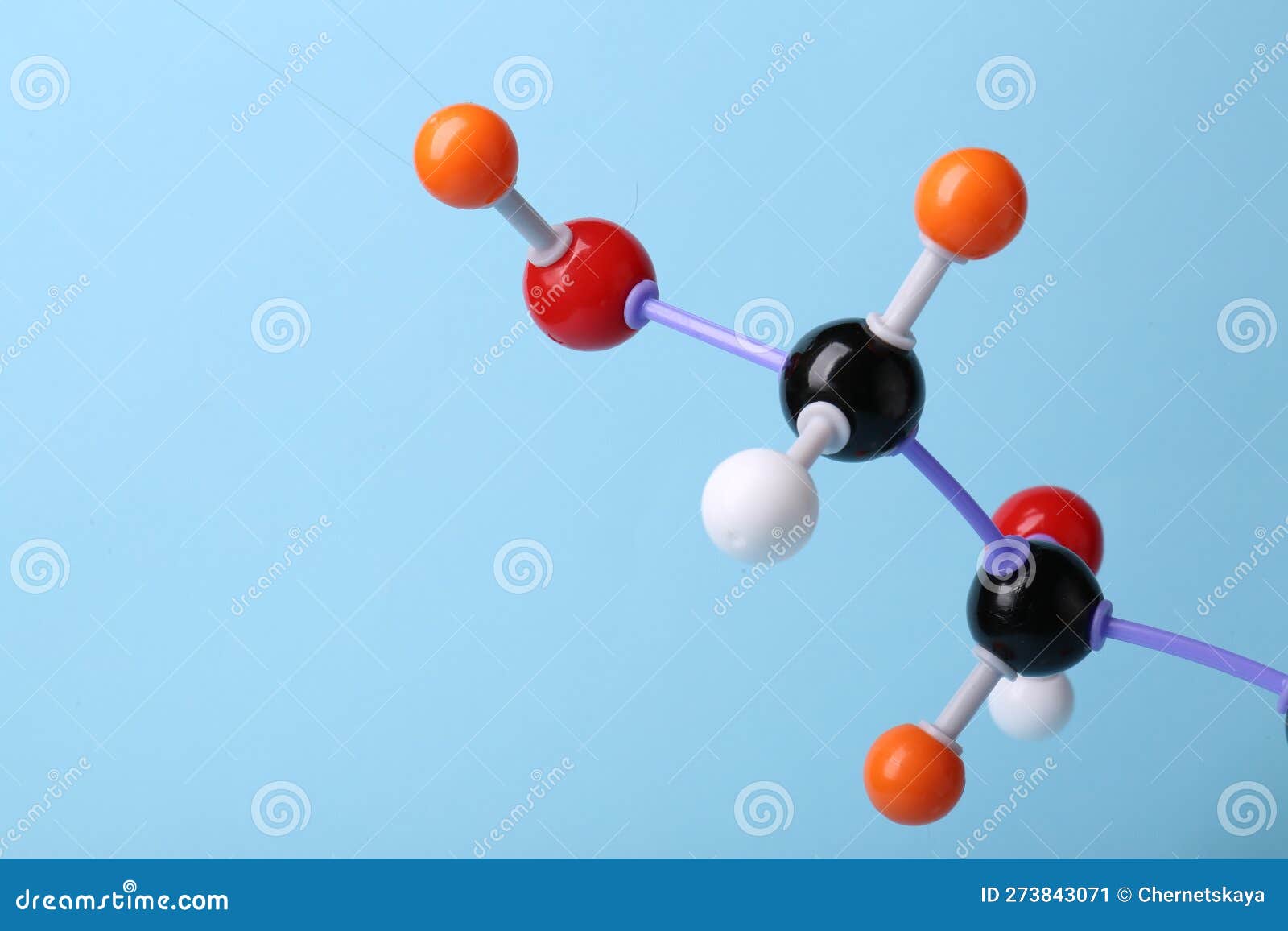 Molecule Of Sugar On Light Blue Background, Closeup And Space For Text ...