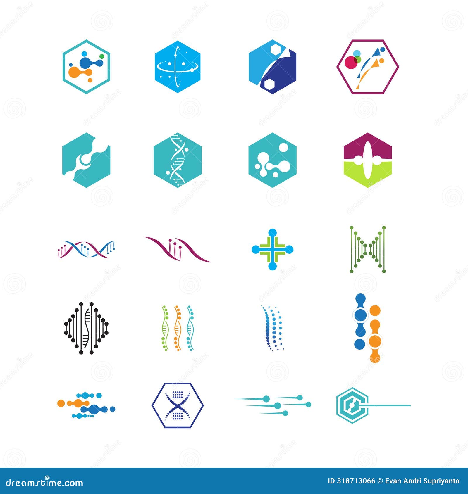 Molecule Symbol Logo Template Vector Illustration Design Stock Vector ...