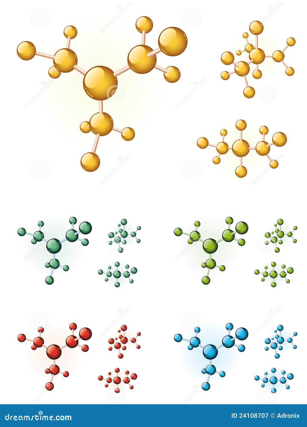 Molecule symbols stock vector. Illustration of molecule - 24108707