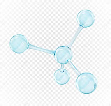 Molecule on a Transparent Background Stock Illustration - Illustration ...