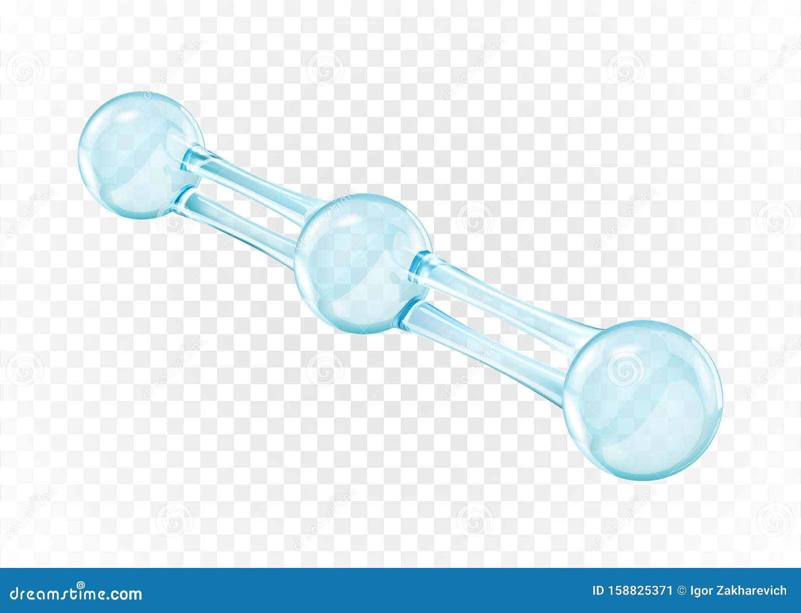Molecule on a Transparent Background Stock Illustration - Illustration ...