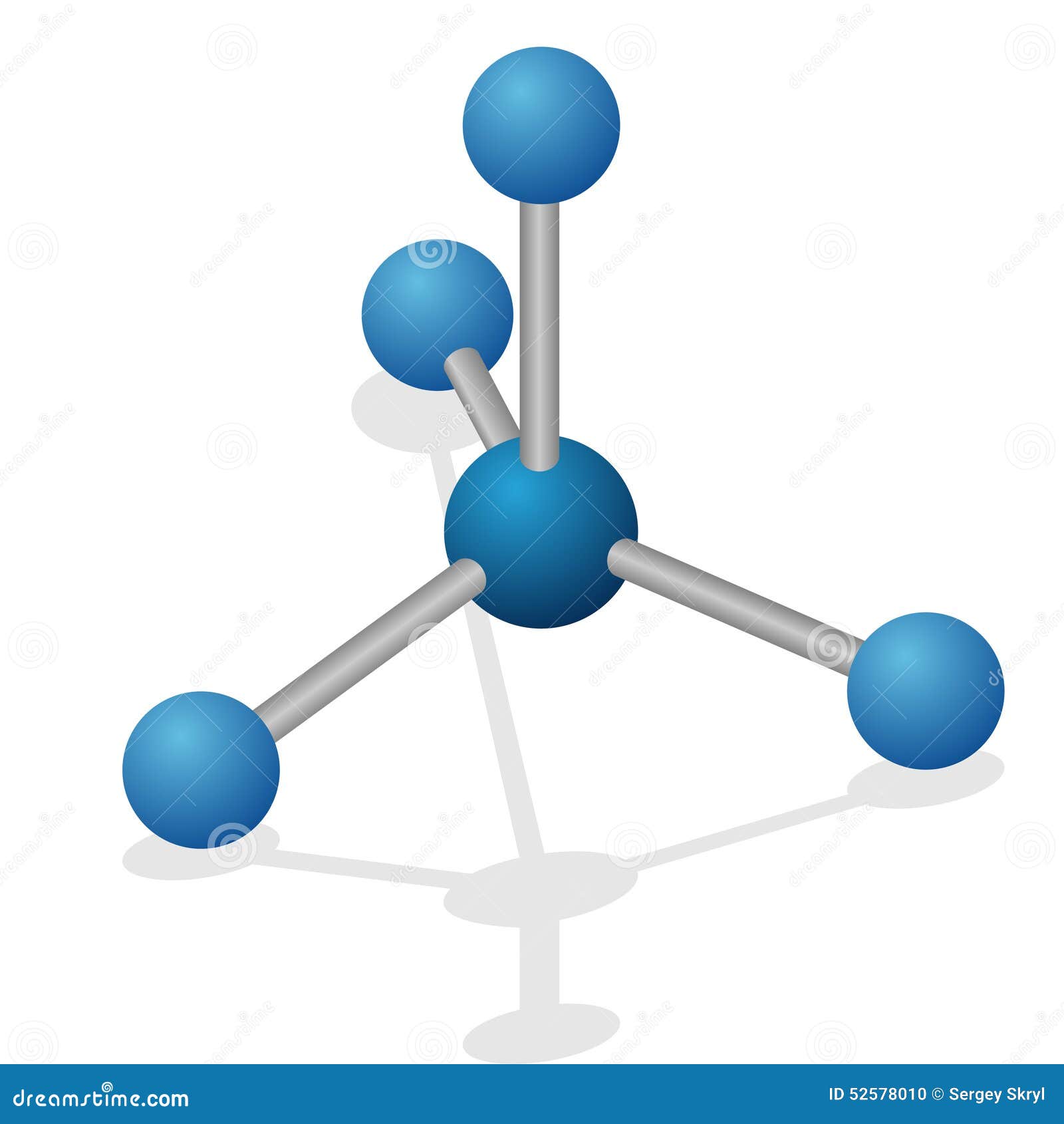 Molecule van koolstof vector illustratie. Illustration of vector - 52578010