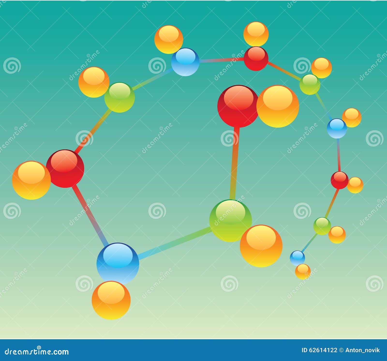 Molecule Vector glossy stock vector. Illustration of healthy - 62614122
