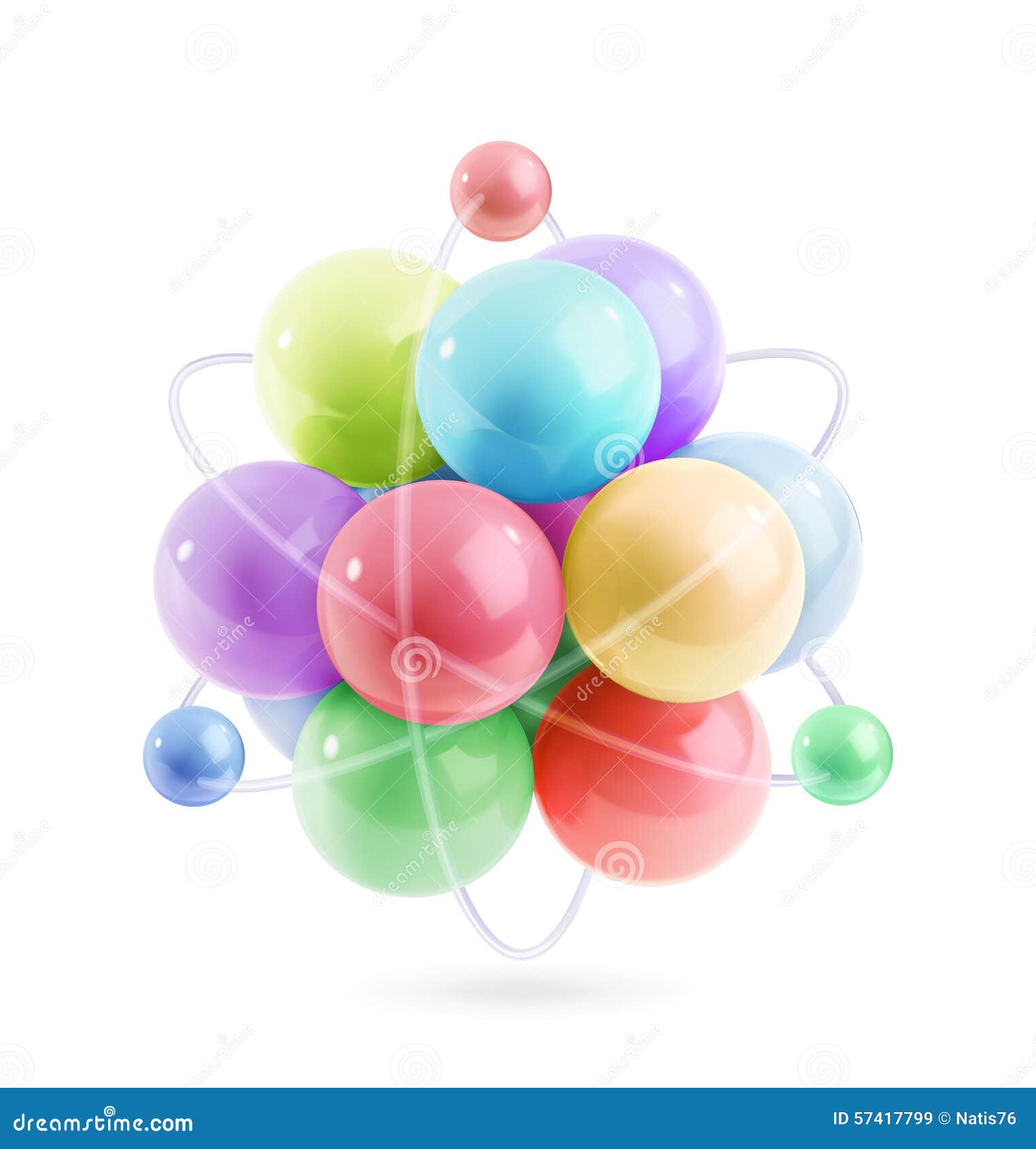 Molecule vector icon stock vector. Illustration of laboratory - 57417799