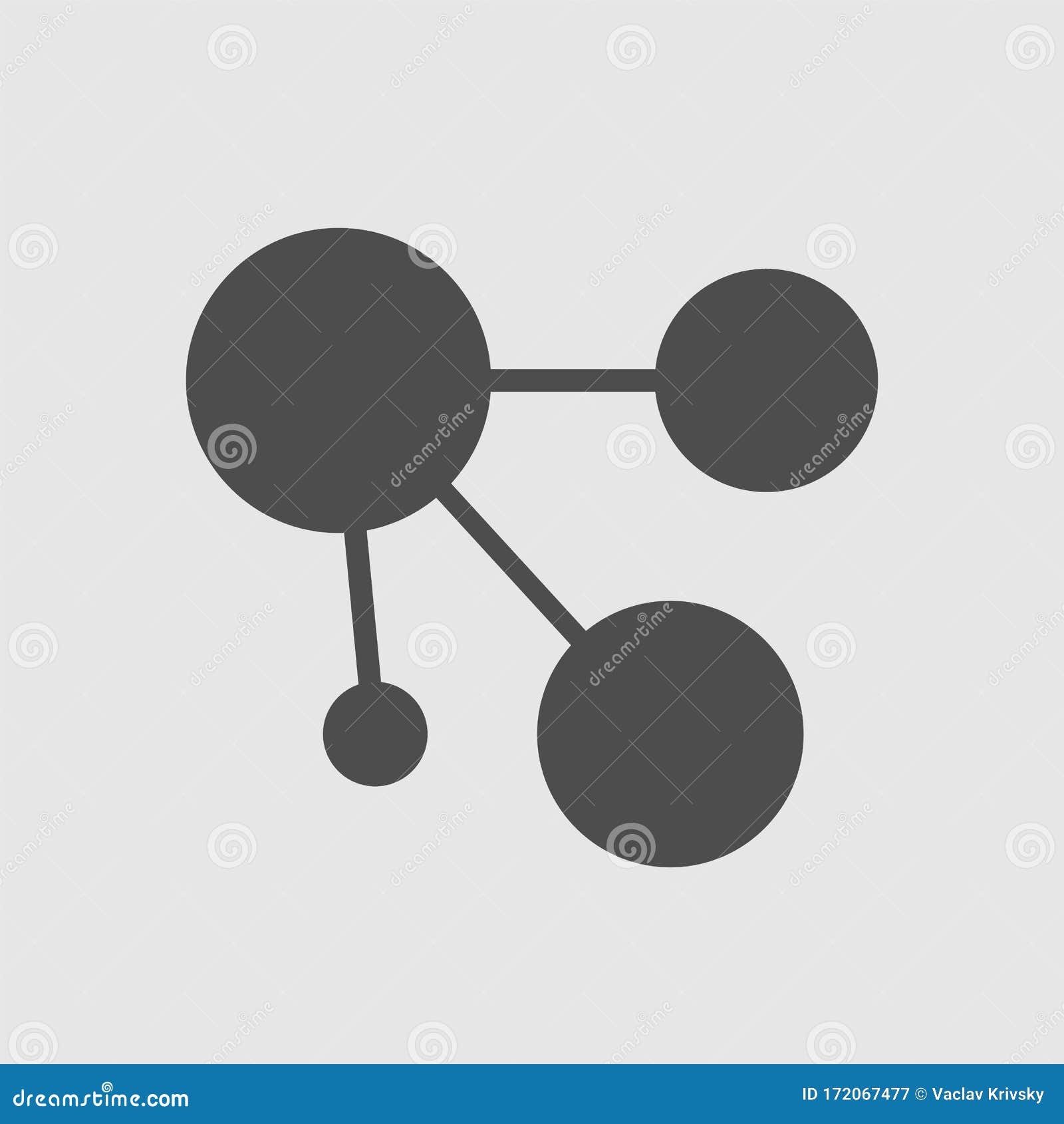 Molecule Vector Icon. Molecules Symbol Stock Vector - Illustration of ...