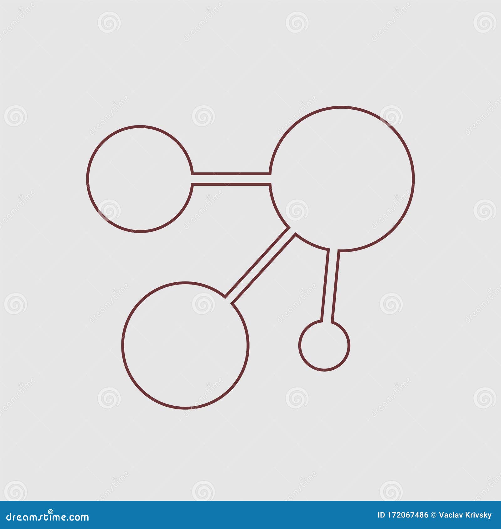 Molecule Vector Icon. Molecules Symbol Stock Vector - Illustration of ...