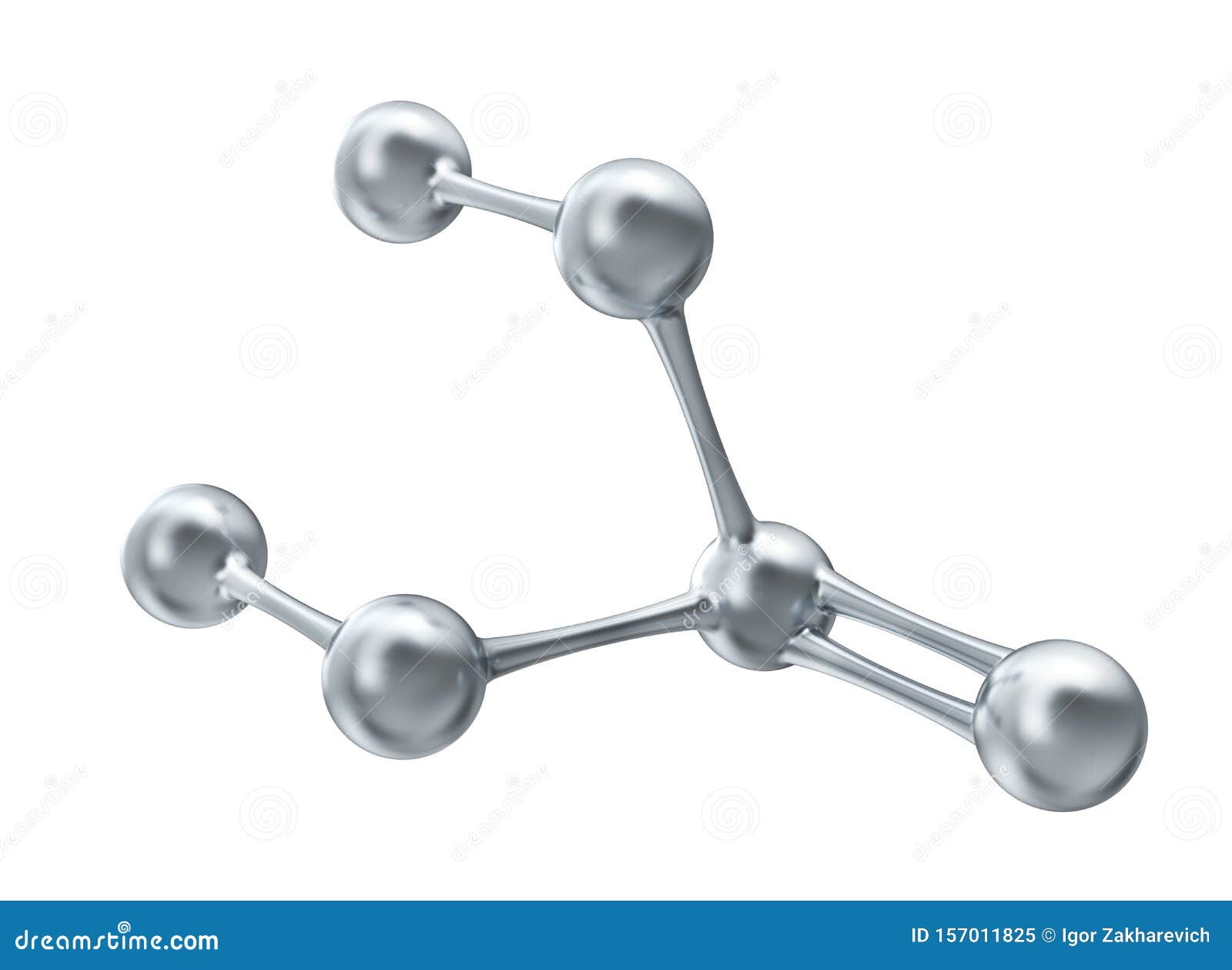 Molecule on a White Background Stock Illustration - Illustration of ...
