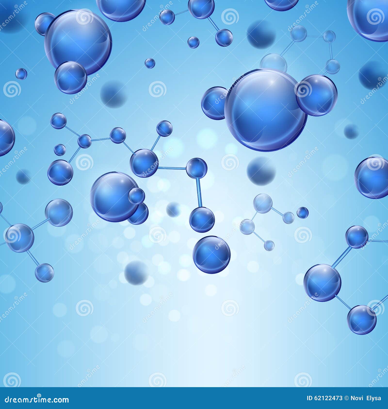 Moleculer Illustration Background Stock Vector - Illustration of ...