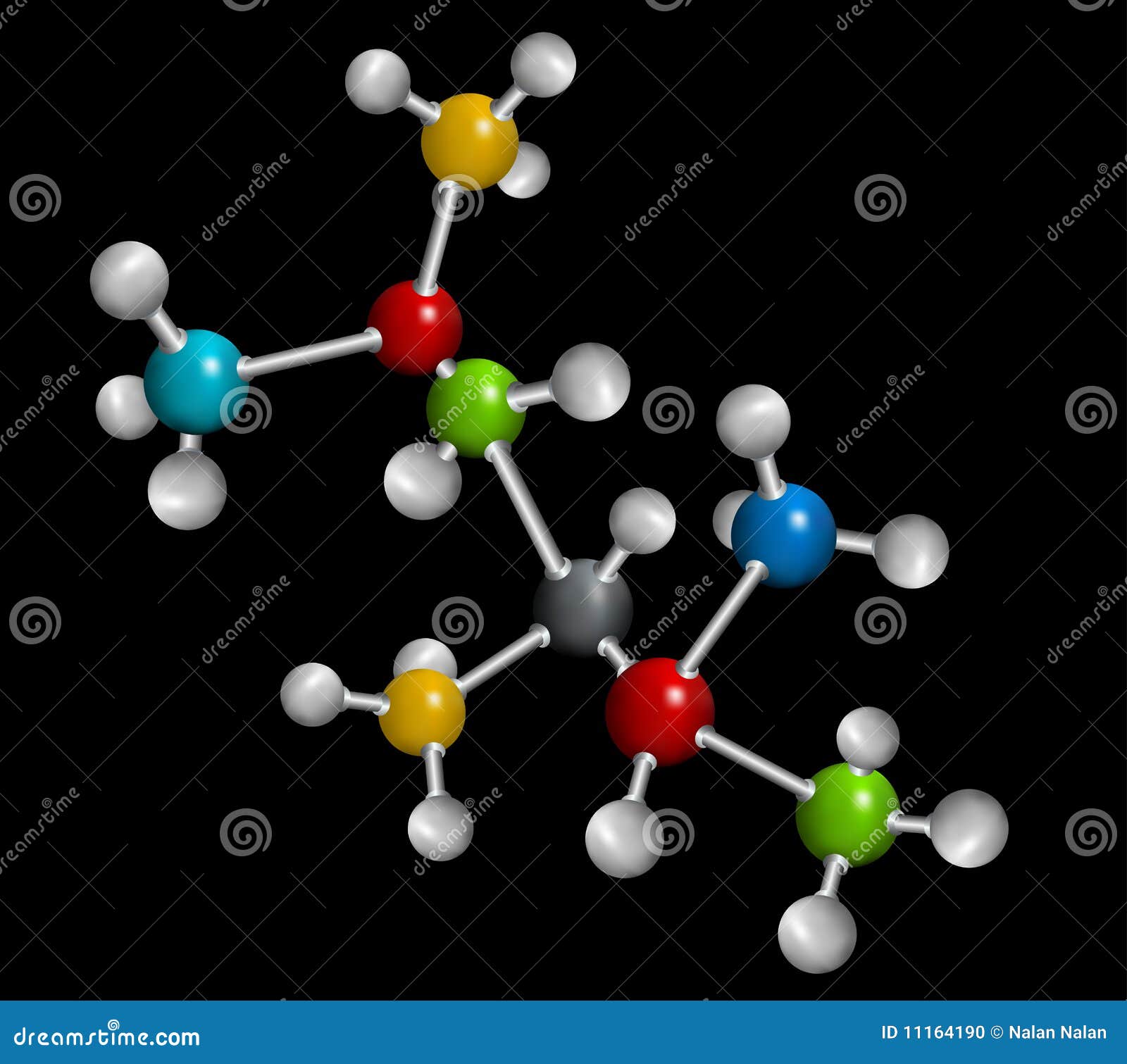 Molecules stock vector. Illustration of frame, direction - 11164190