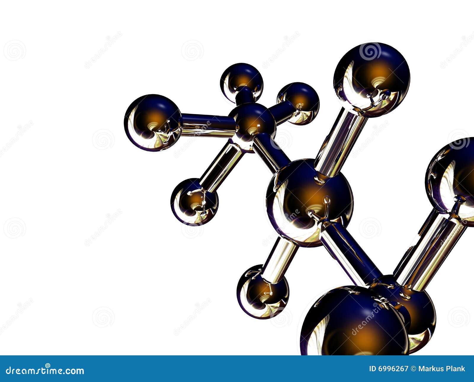 Molecules stock illustration. Illustration of reflection - 6996267