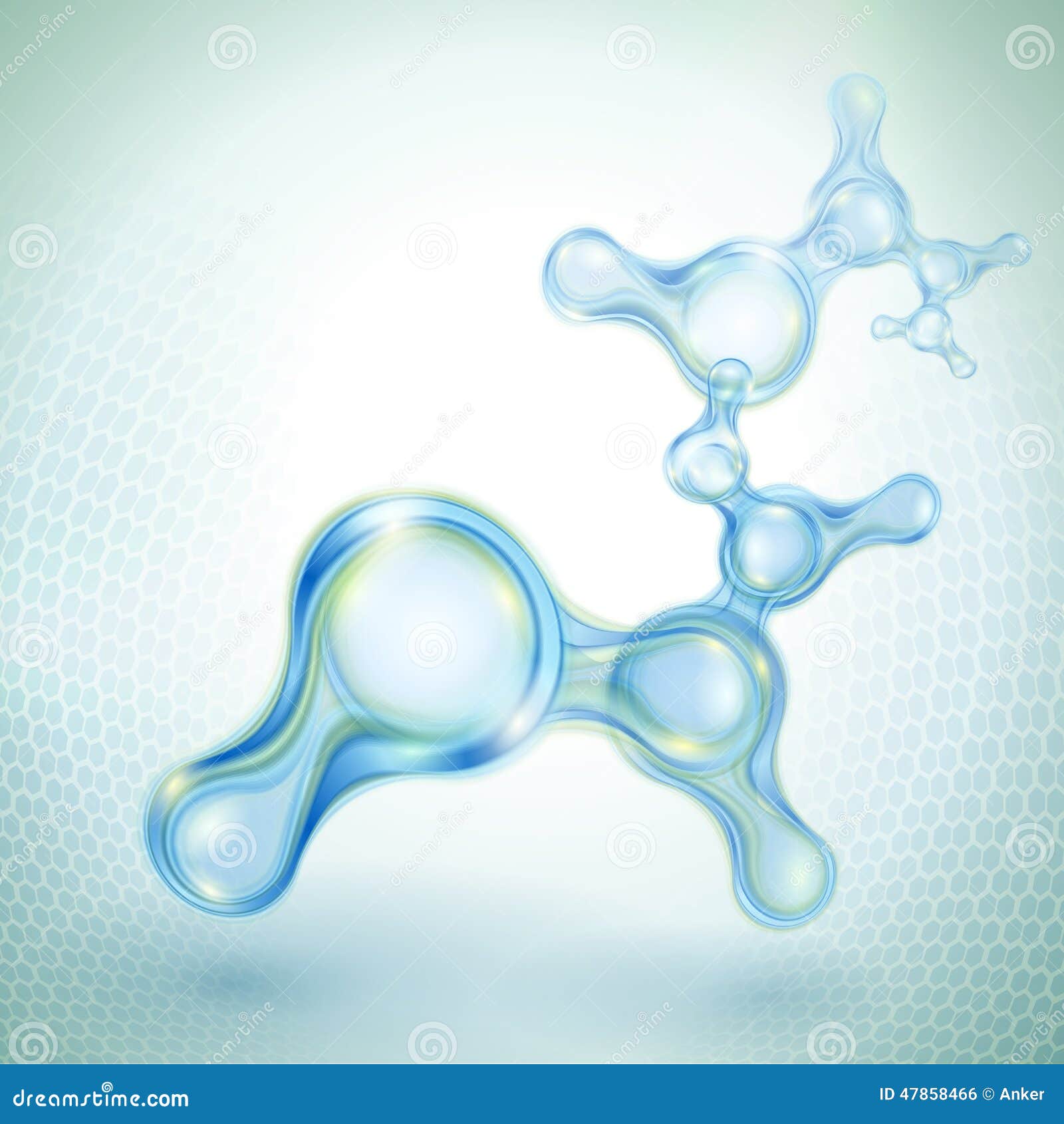 Molecules Abstract Background Stock Vector - Illustration of green ...