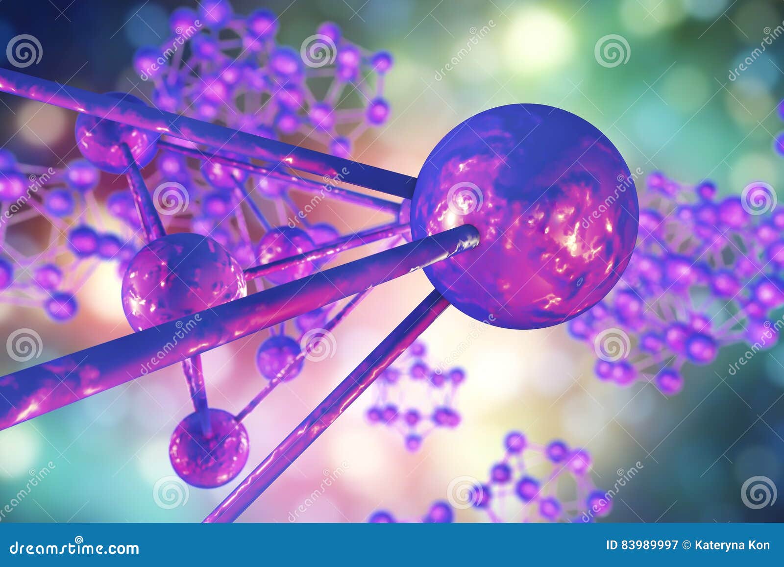 Molecules, Abstract Molecular and Research Background Stock ...