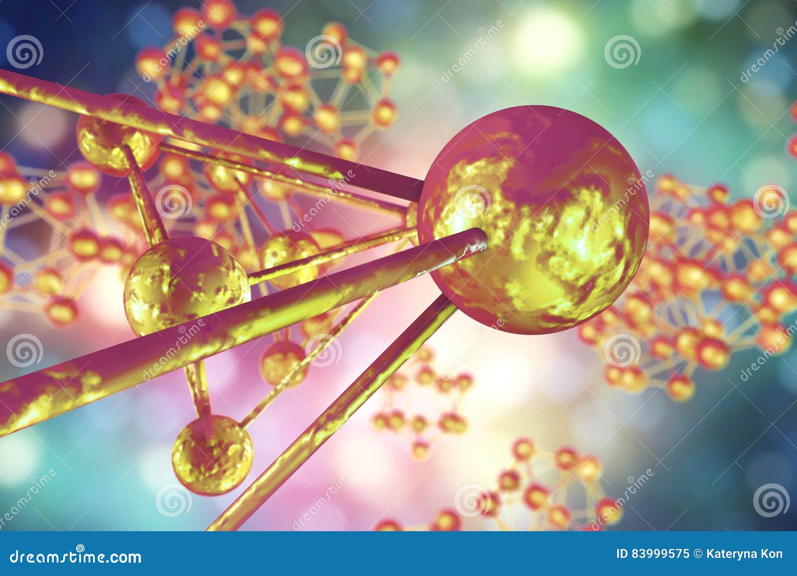 Molecules, Abstract Molecular and Research Background Stock ...