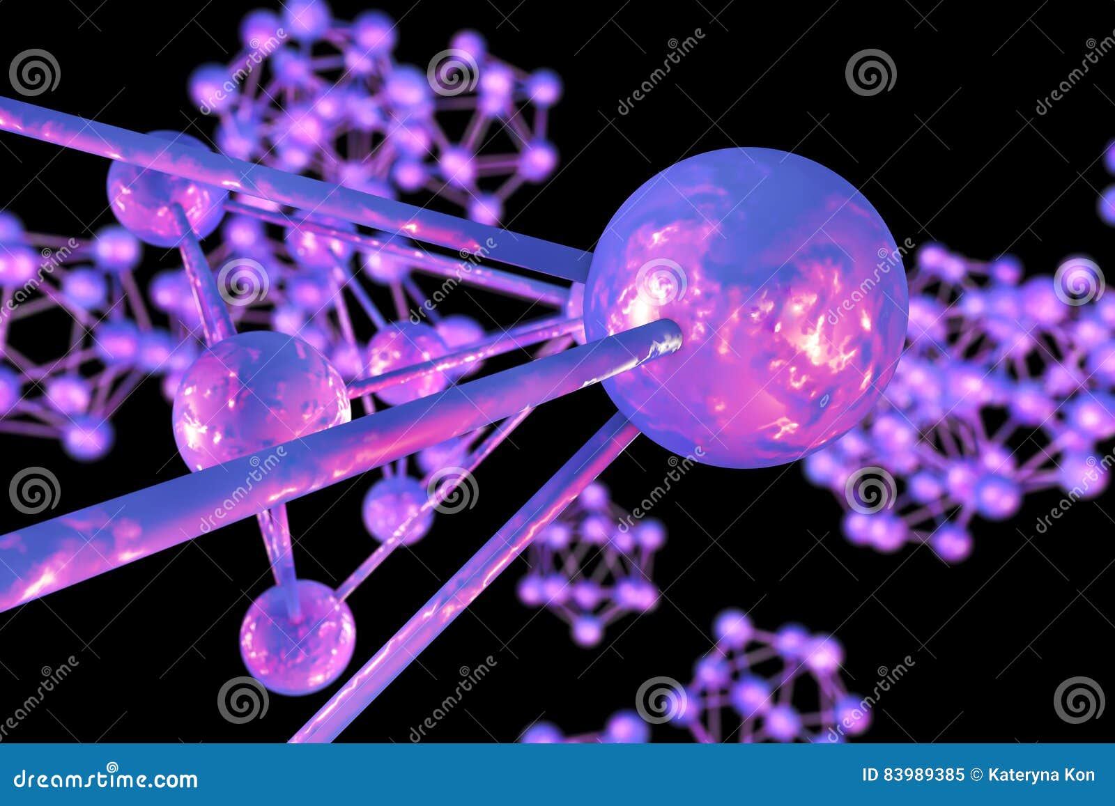 Molecules, Abstract Molecular and Research Background Stock ...