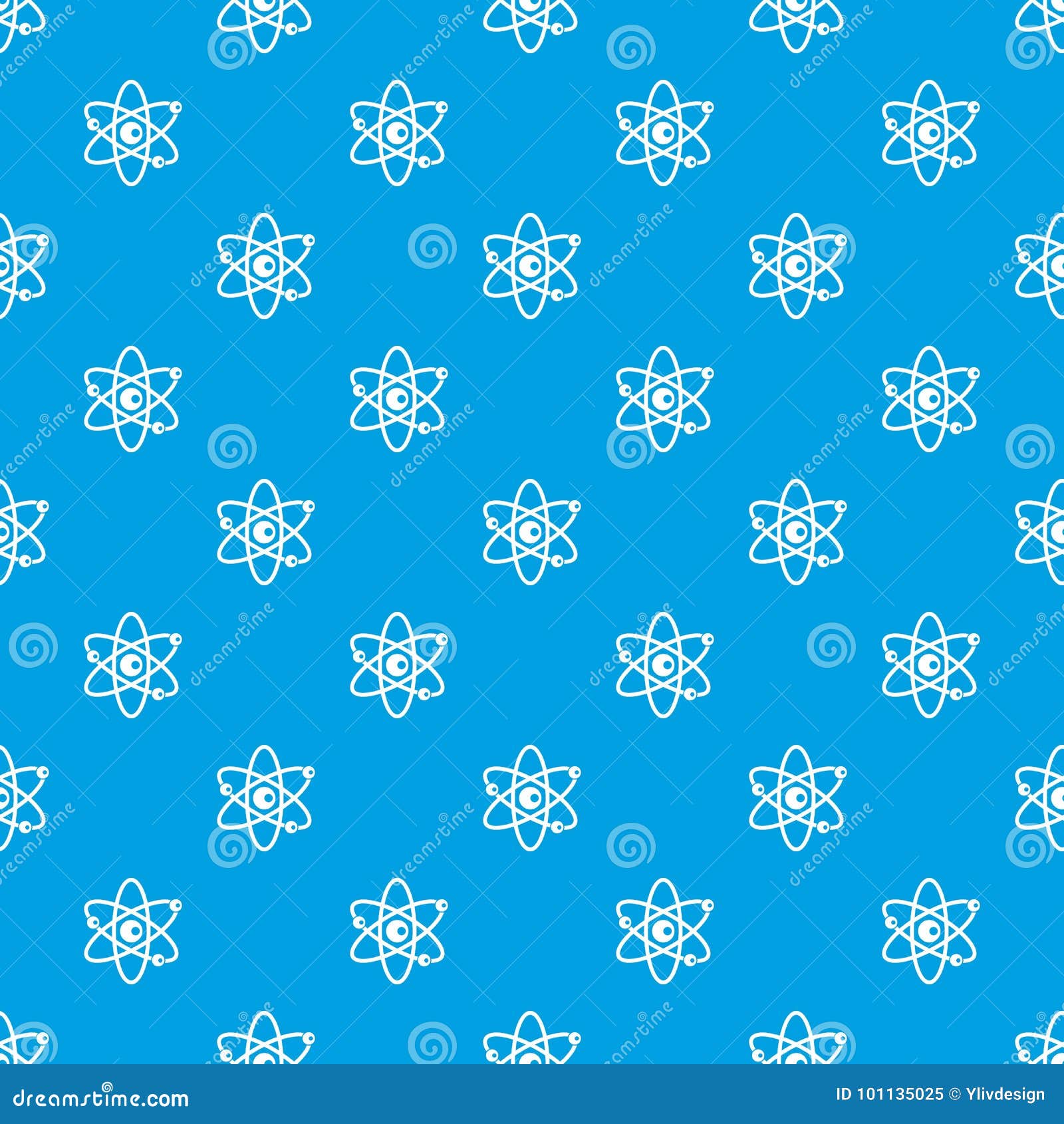 Molecules of Atom Pattern Seamless Blue Stock Vector - Illustration of ...