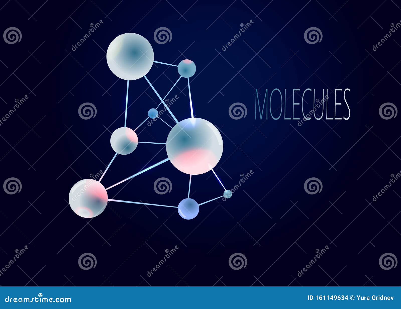 Molecules and Atoms Vector Abstract Background, Science Chemistry and ...