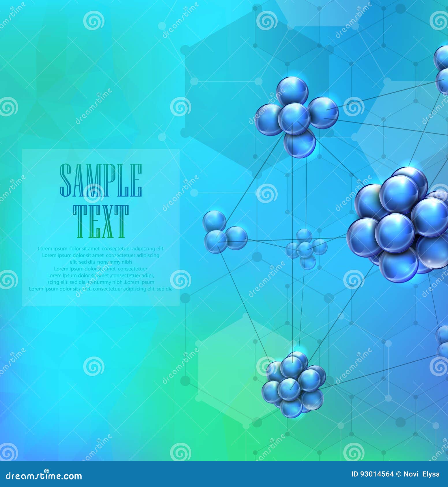 Molecules Background Concept Stock Vector - Illustration of abstract ...