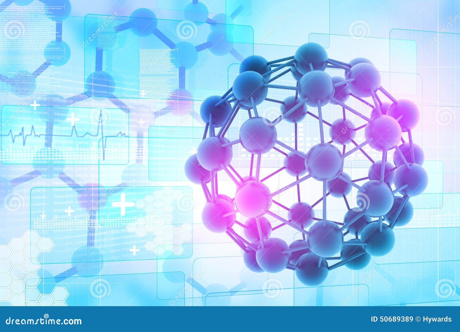 Molecules background stock illustration. Illustration of healthcare ...