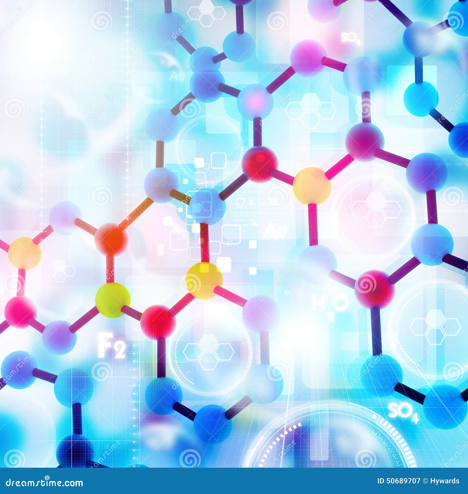 Molecules background stock illustration. Illustration of human - 50689707