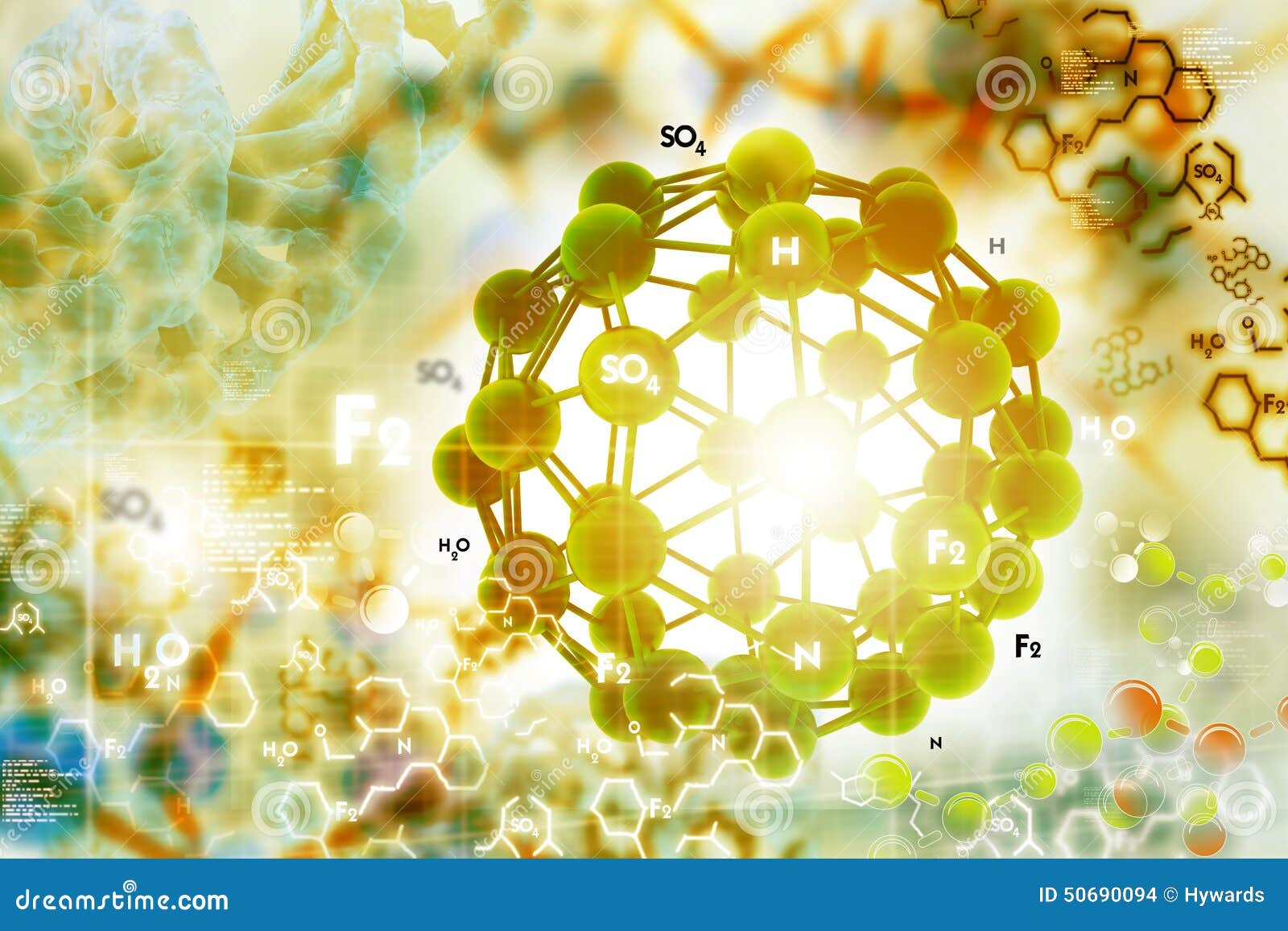 Molecules background stock illustration. Illustration of painting ...