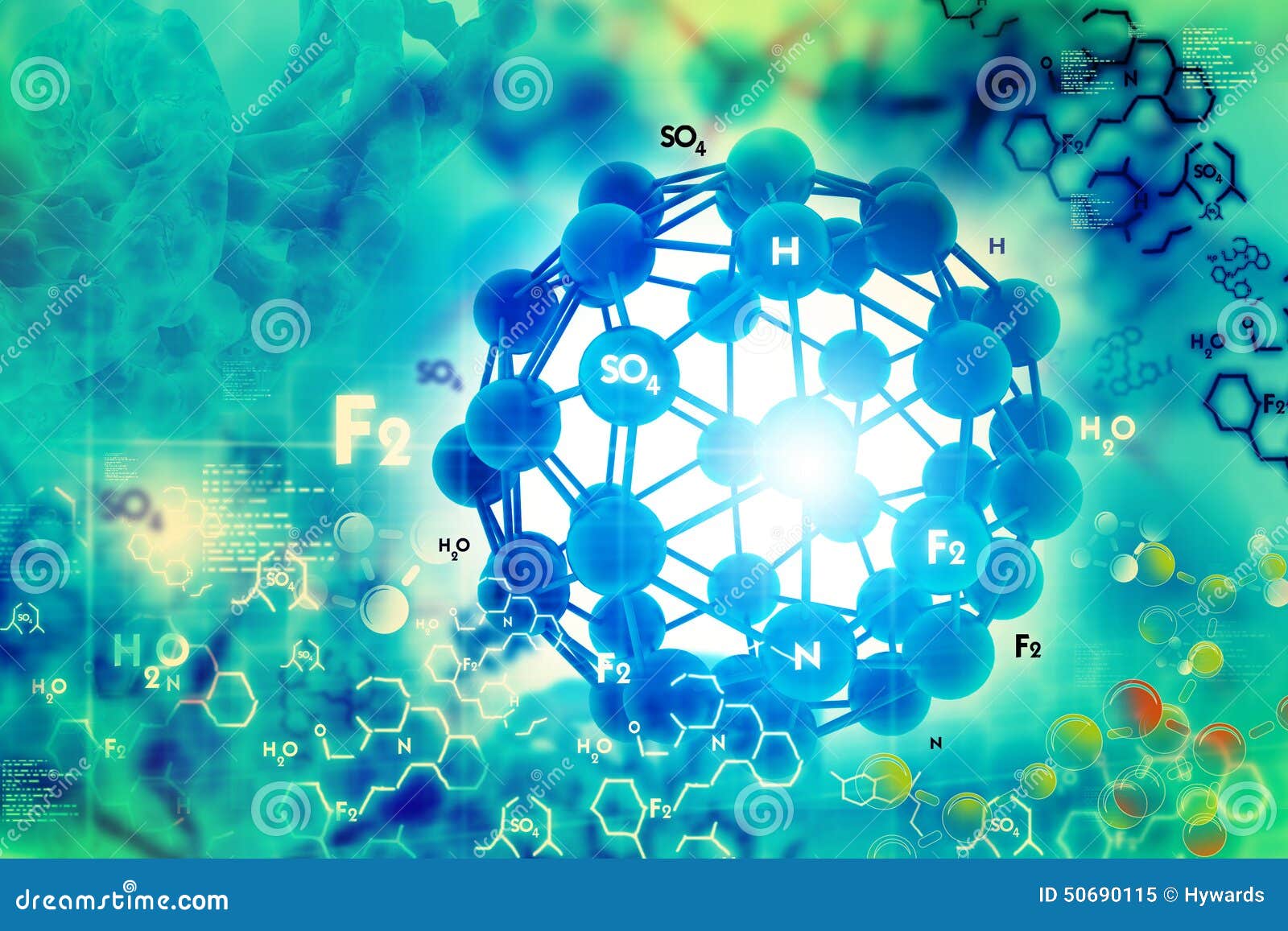 Molecules background stock illustration. Illustration of frame - 50690115