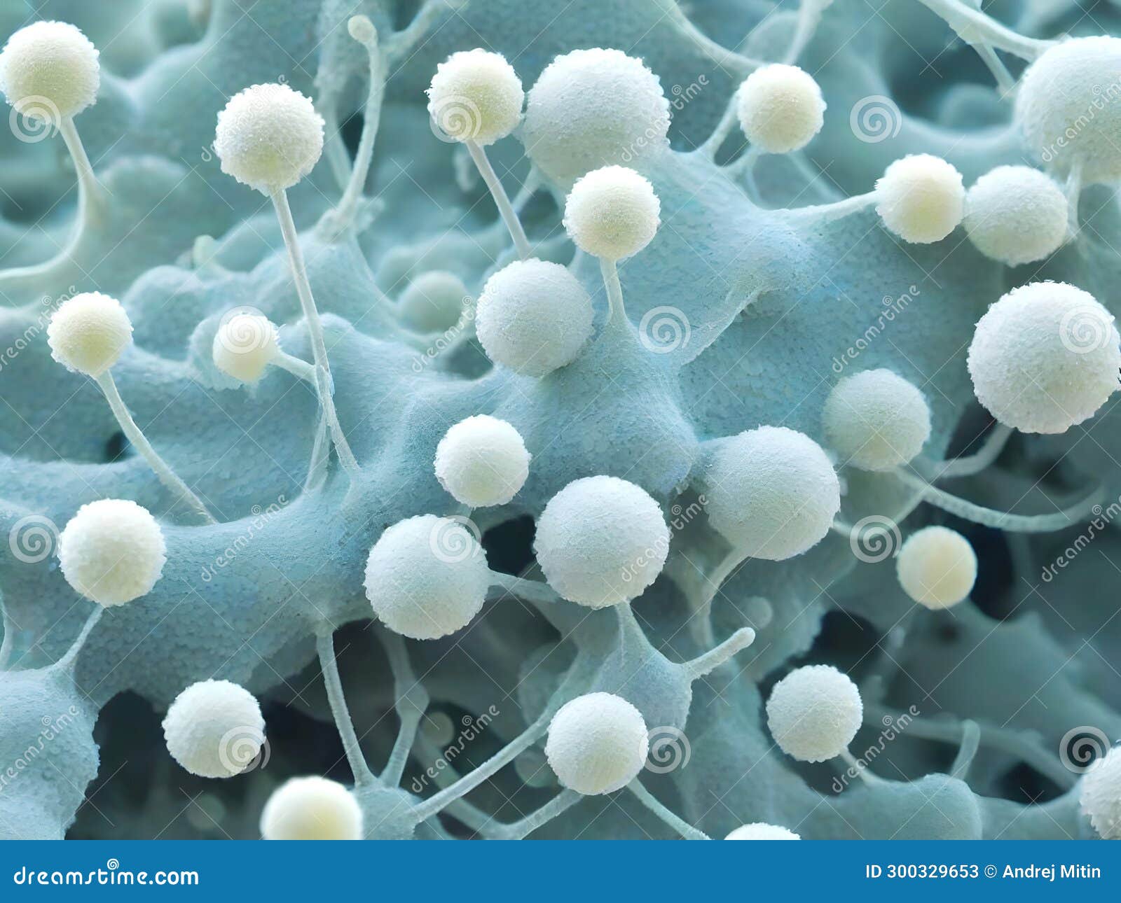 Molecules of Candida Auris Fungal Infection,macro Stock Illustration ...