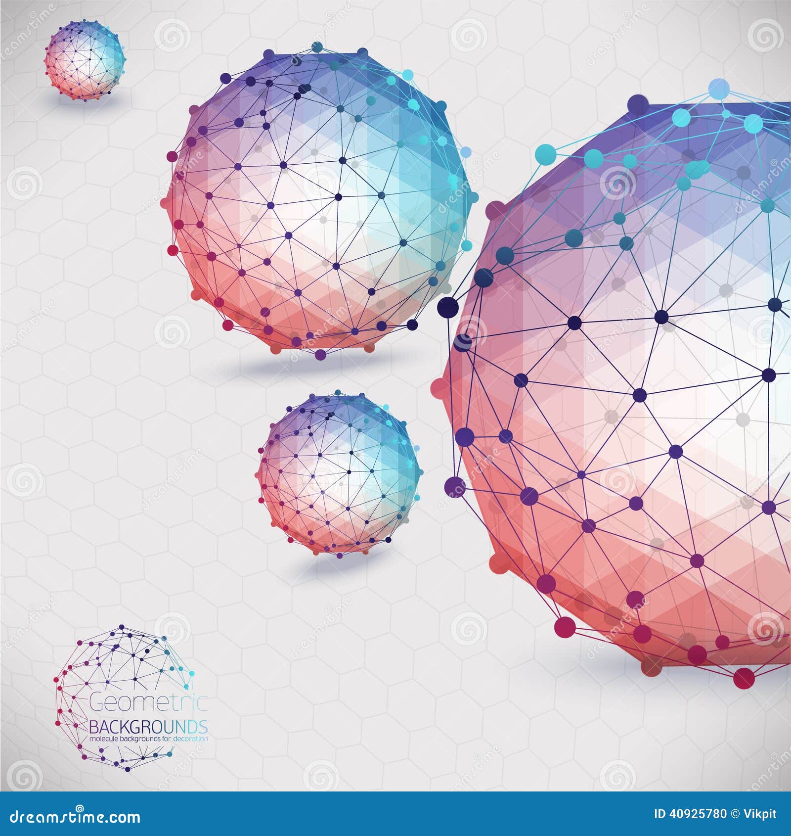Molecules in the circle. stock vector. Illustration of graphic - 40925780
