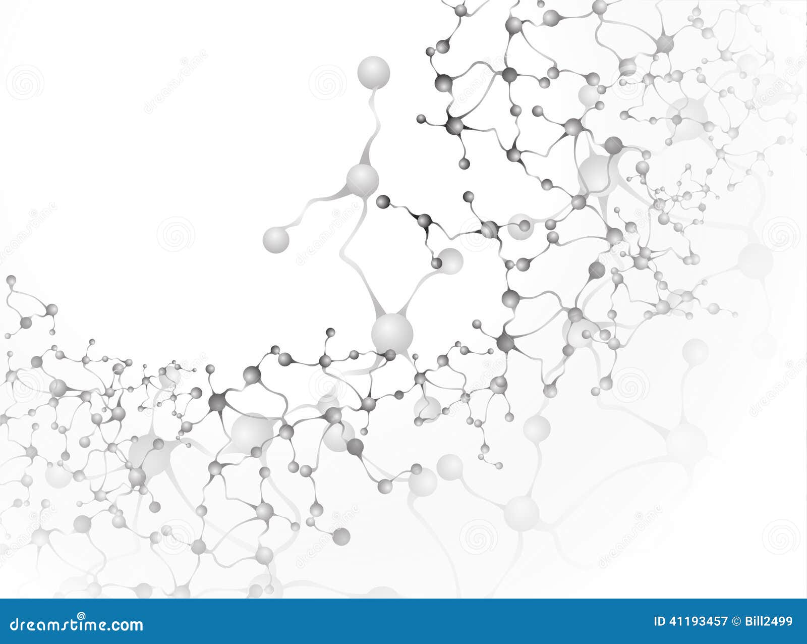 Molecules Concept of Neurons and Nervous System Stock Illustration ...
