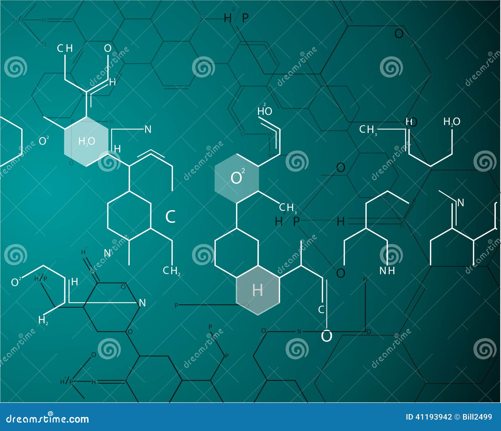 Molecules Concept of Neurons and Nervous System Stock Illustration ...