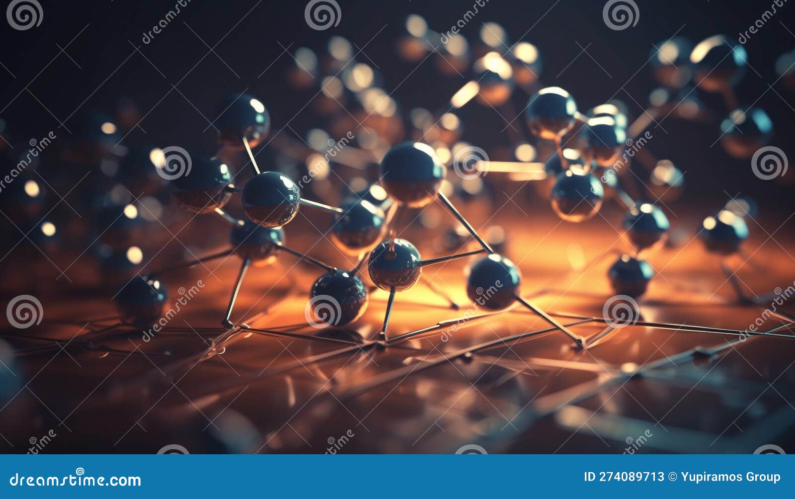 Molecules Connect in Scientific Discovery, Symbolizing Progress ...