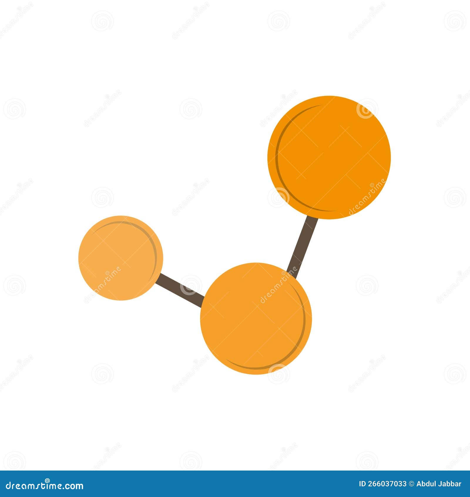 Molecules Formula with Yellow Stock Illustration - Illustration of line ...