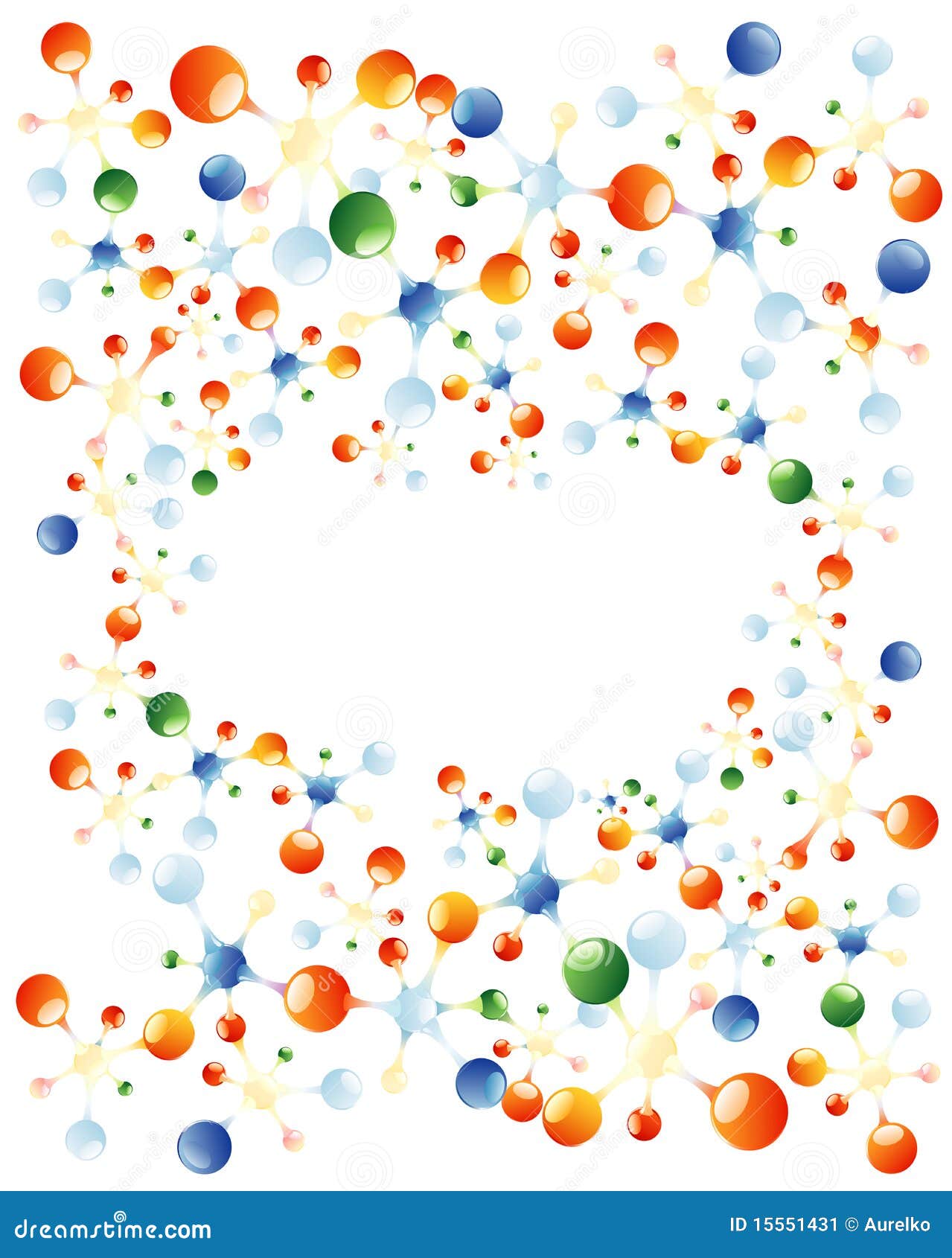 Molecules frame stock vector. Illustration of chemistry - 15551431