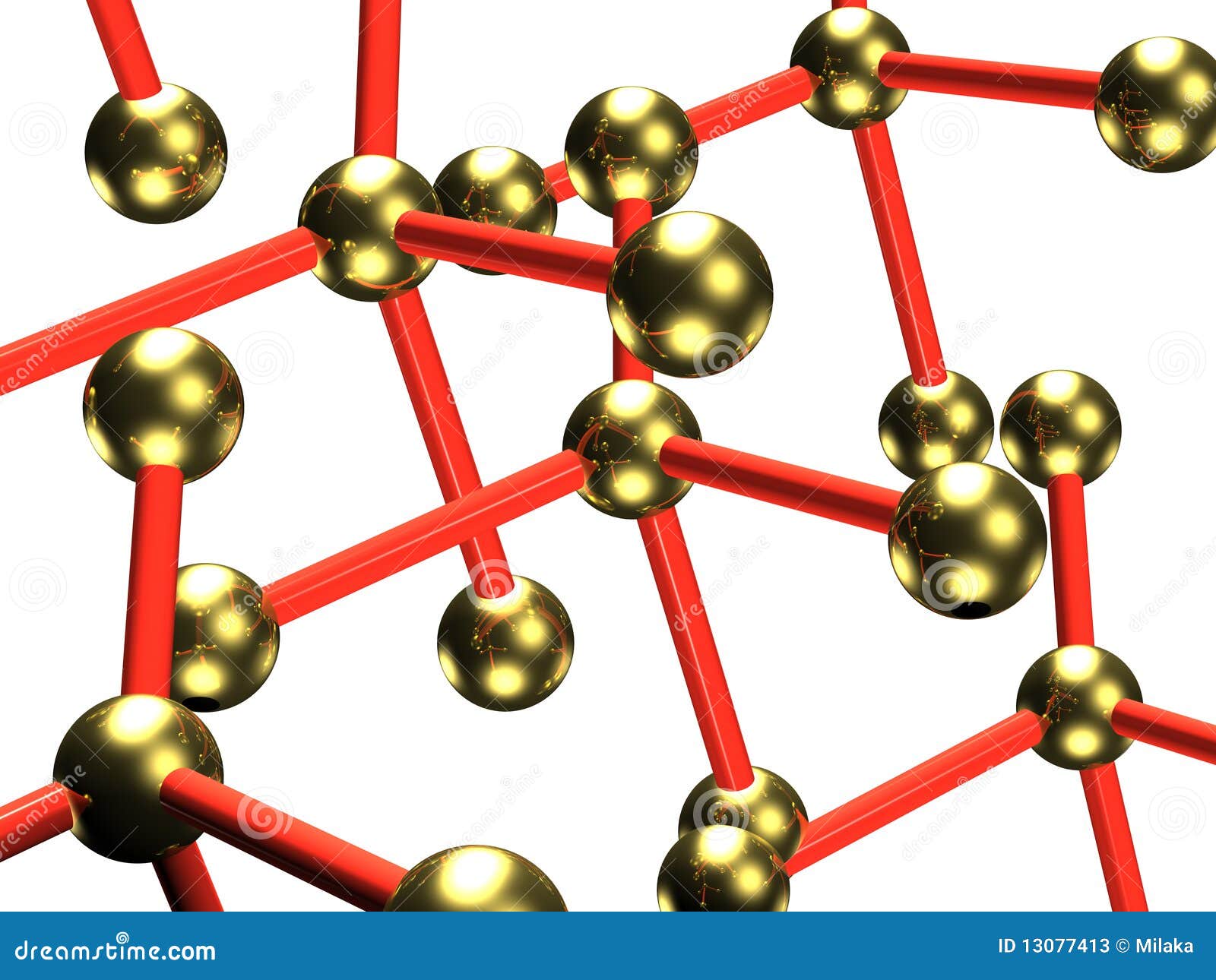 Molecules in free flight stock illustration. Illustration of large ...