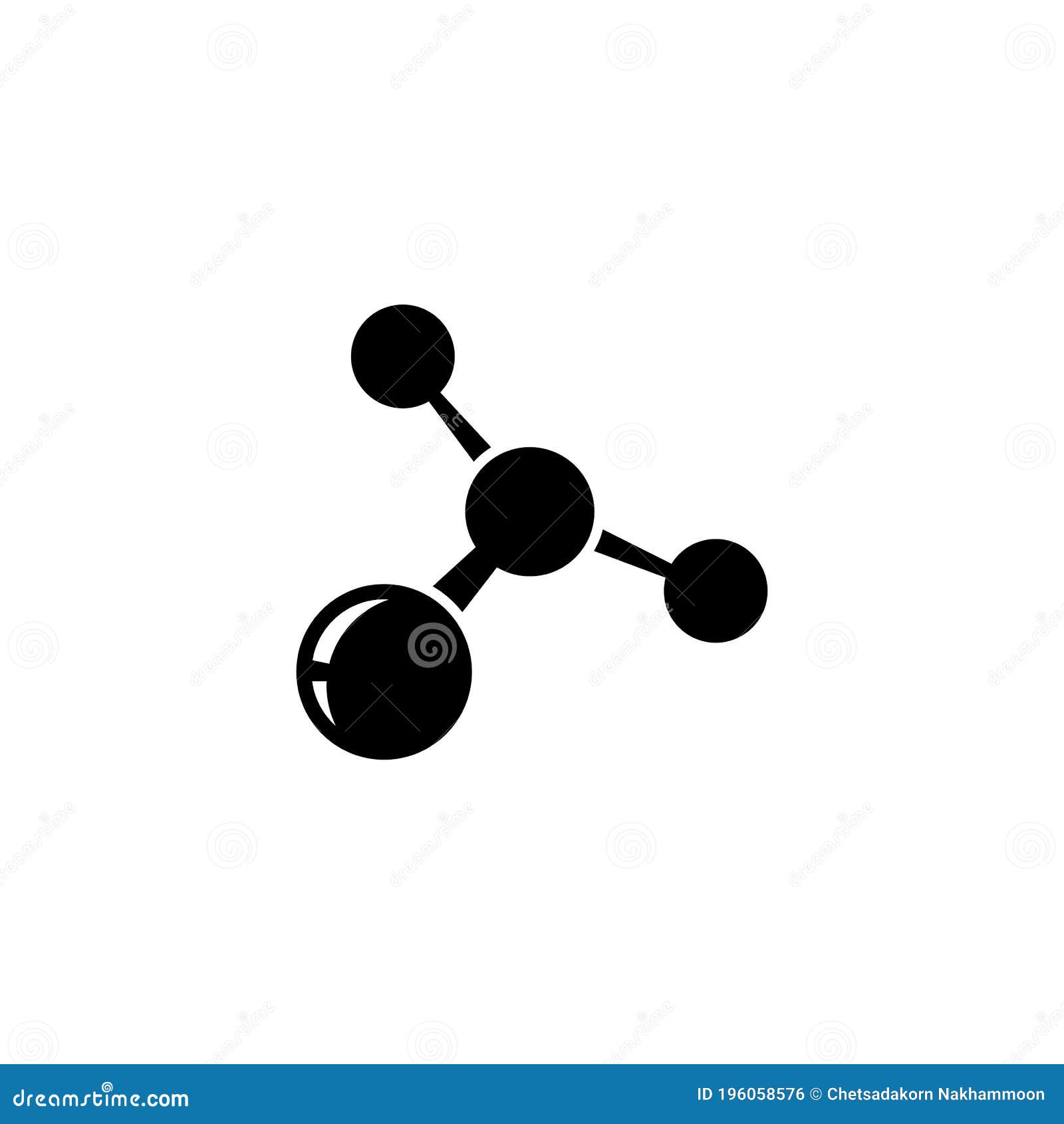 Molecules Icon Vector Isolated on White Stock Vector - Illustration of ...