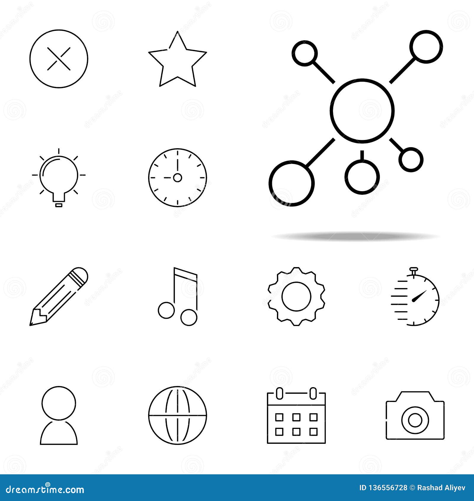 Molecules Icon. Web, Minimalistic Icons Universal Set for Web and ...