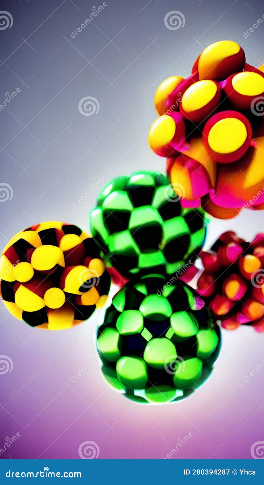 Molecules Illustration Artificial Intelligence Artwork Generated Stock ...