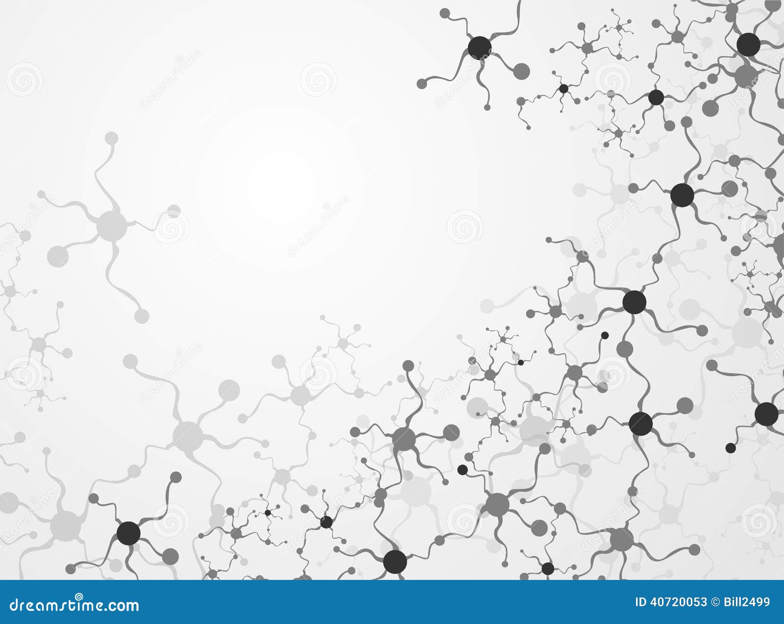 Molecules Inside the Brain. Stock Illustration - Illustration of ...