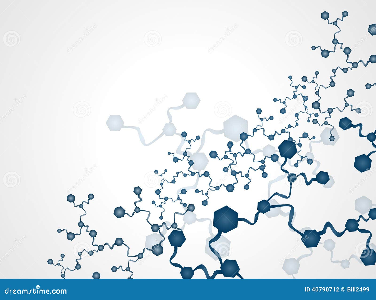 Molecules Inside the brain stock illustration. Illustration of medicine ...