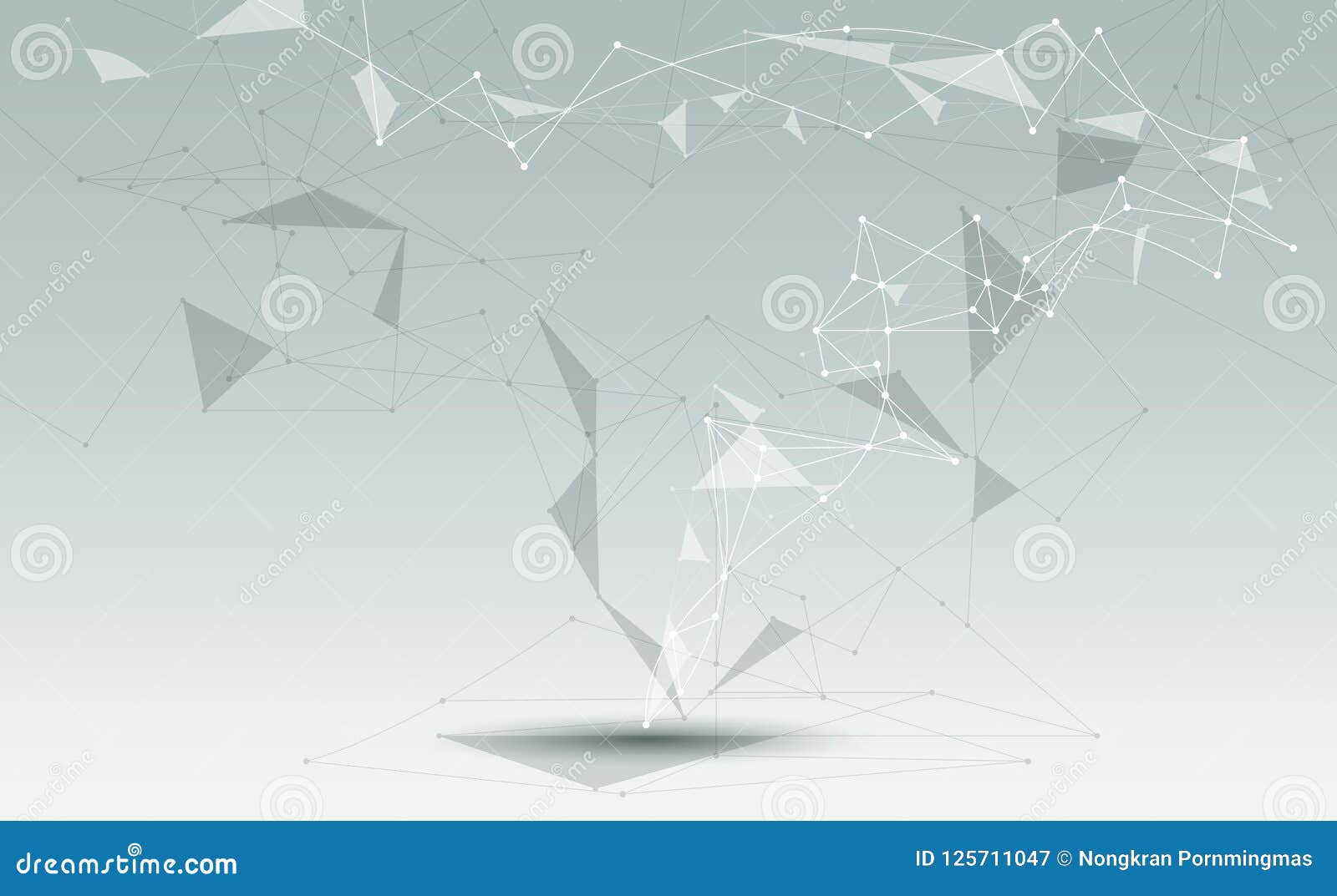 Molecules with Line, Node, Geometric, Low Poly, Polygon and Triangle ...