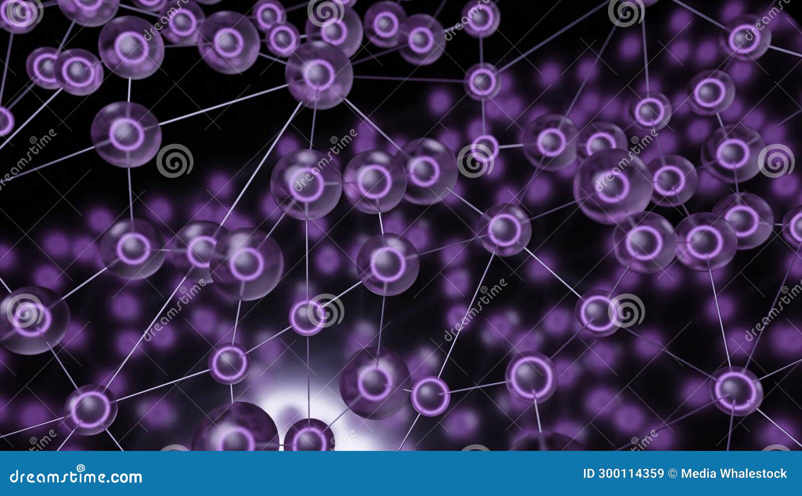 Molecules with Lines Move in Waves. Design. Biological Chains of ...