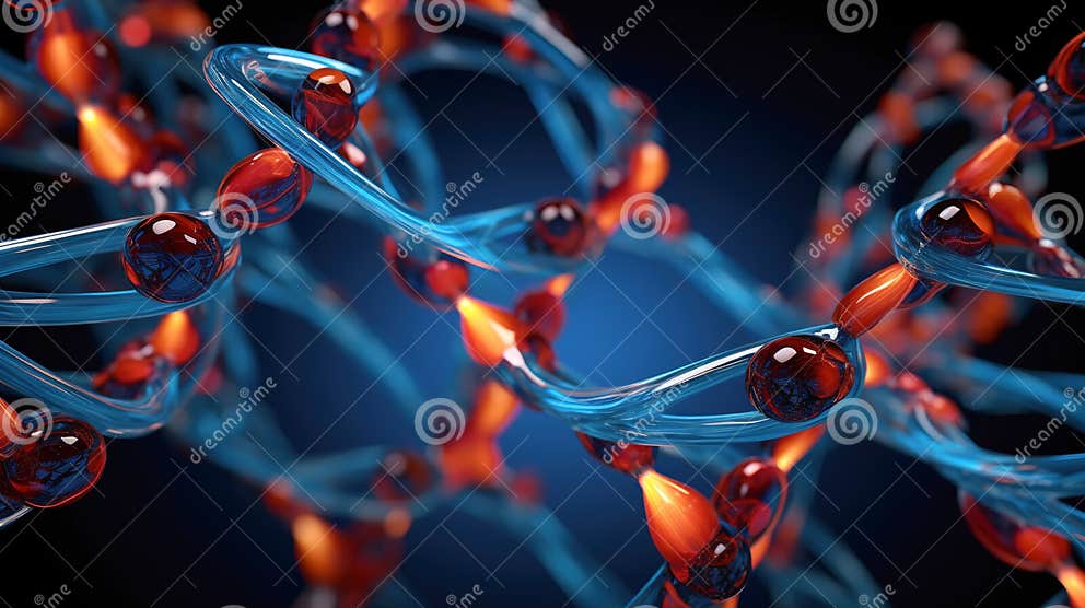 Molecules Model. Molecular Structure at the Atomic Level Stock ...