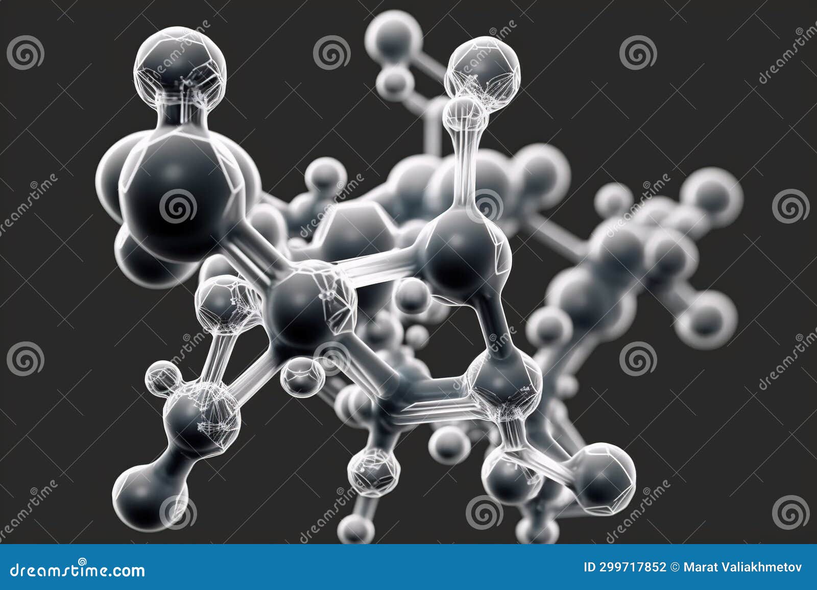 Molecules, Neurons Abstract Background. Liquid Molecules Under a ...
