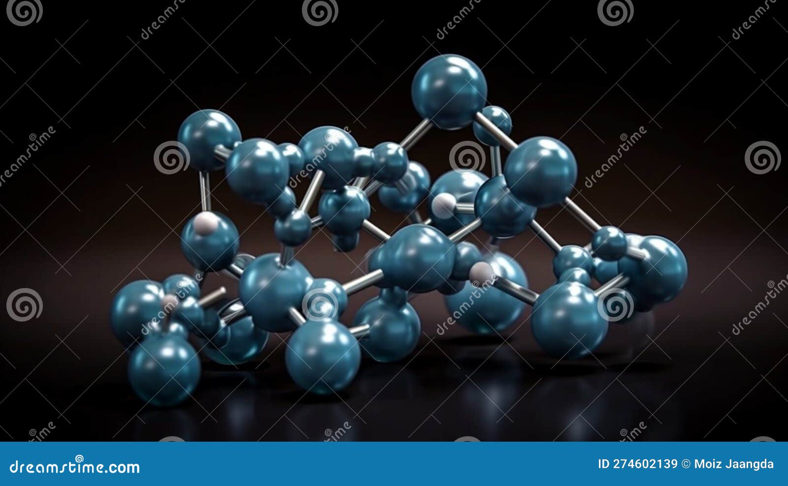 Molecules. Science and Technology Blue Abstract Background Stock ...