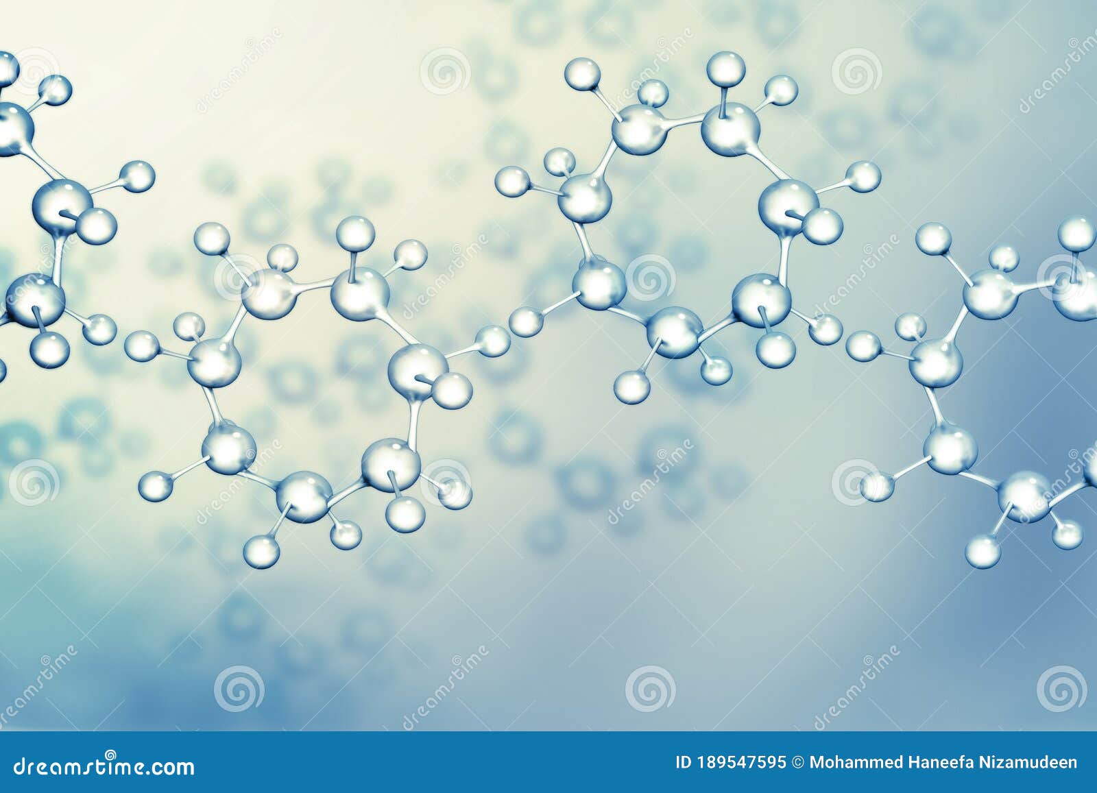 Molecules on Scientific Background Stock Illustration - Illustration of ...