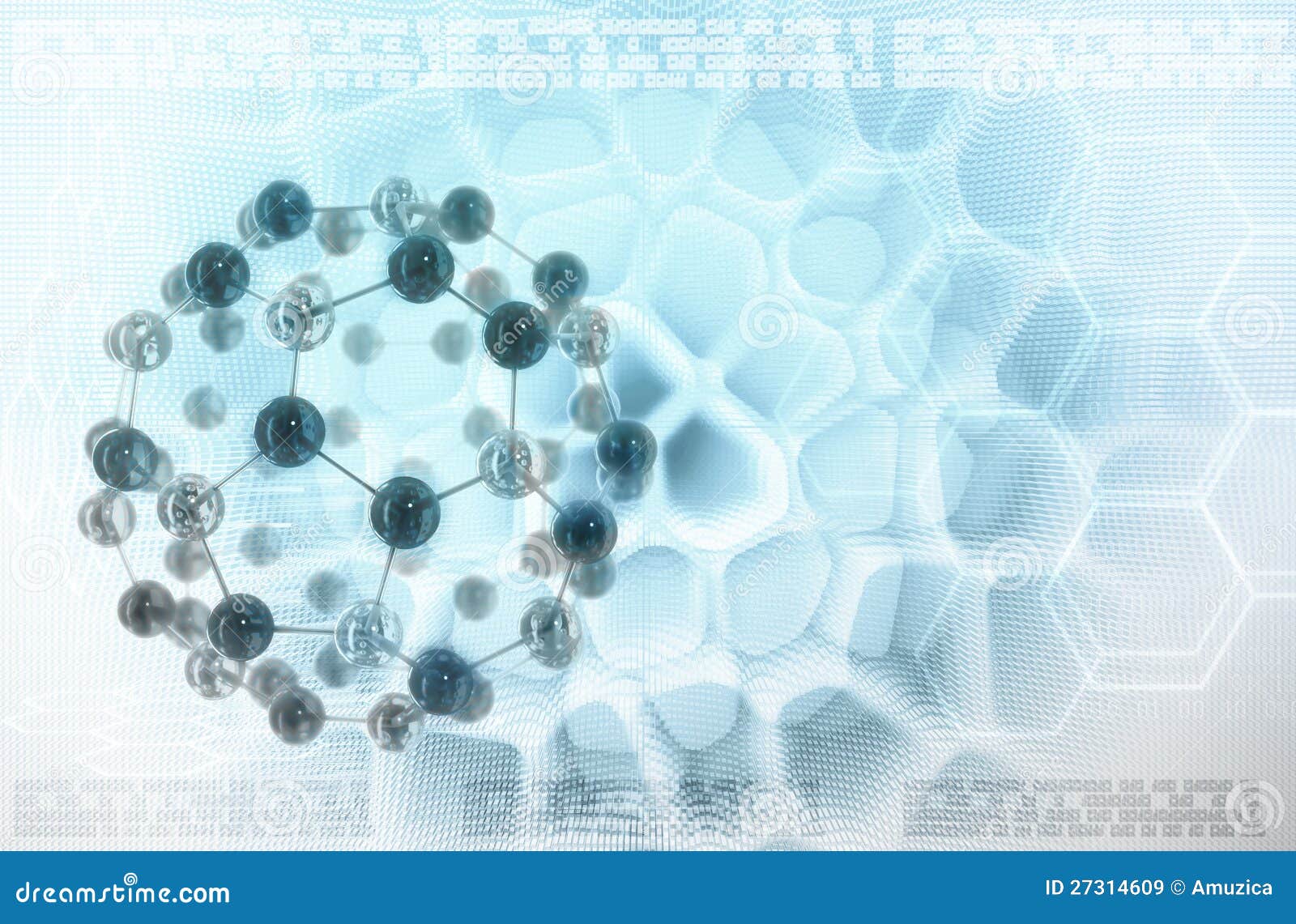 Molecules Stylized Abstract Background Stock Illustration ...
