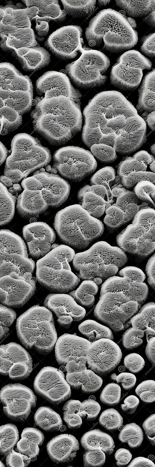 Molecules Under a Microscope Stock Illustration - Illustration of ...