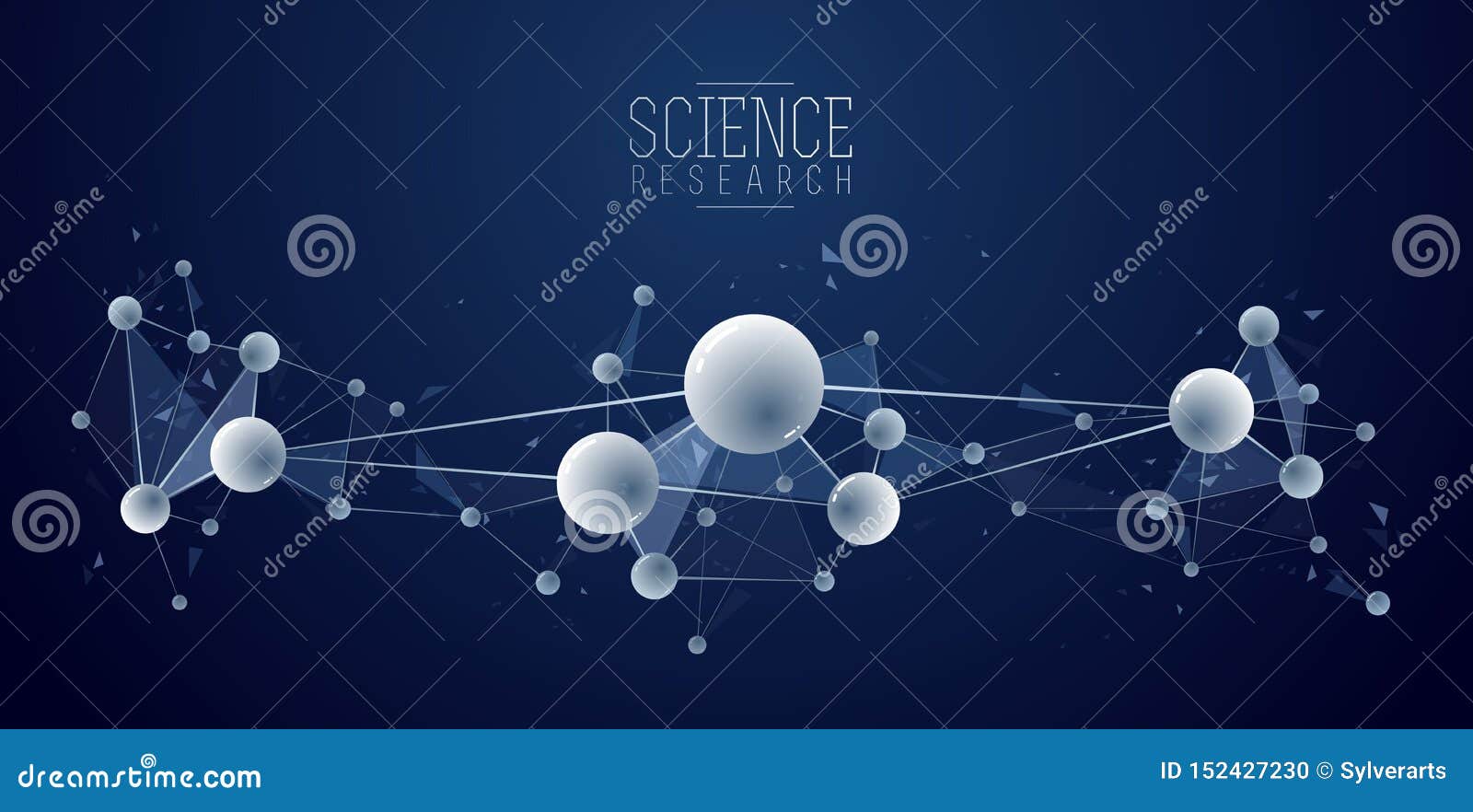 Molecules Vector Abstract Background, 3D Dimensional Science Chemistry ...